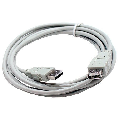 Удлинитель Telecom USB - USB (TC6936), 3 м, серый