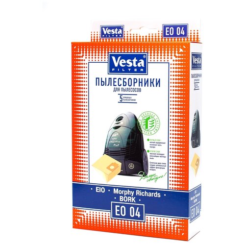 Vesta filter Бумажные пылесборники EO 04, разноцветный, 5 шт.