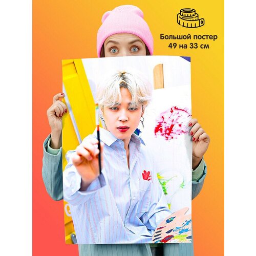 Постер плакат Группа BTS БТС к поп Южная Корея
