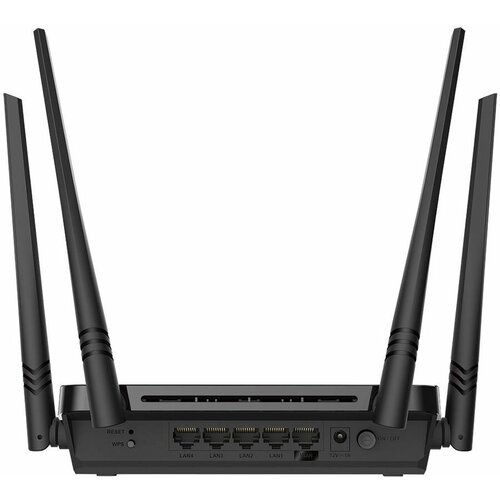 Wi-Fi роутер D-Link DIR-822/RU, AC1200, черный