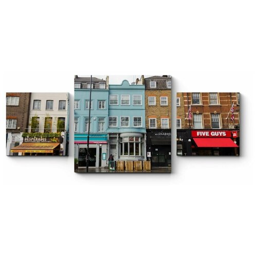 Модульная картина На улочках Инслингтона, Лондон 200x86
