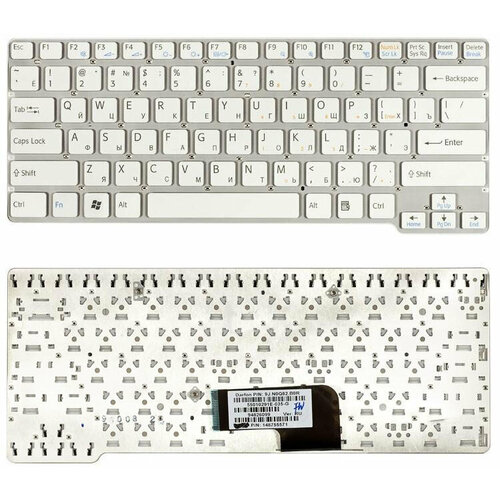 Клавиатура для Sony Vaio 14855571 белая без рамки
