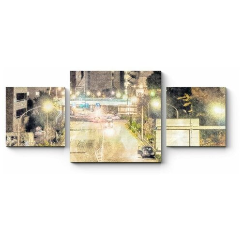 Модульная картина Небоскребы в Токио 100x43