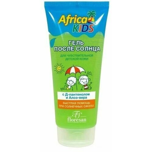 Гель после солнца Floresan Africa Kids с Д-пантенолом и Алоэ-вера, 200мл х 1шт
