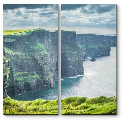 Модульная картина Двухсотметровые скалы Ирландии 120x120