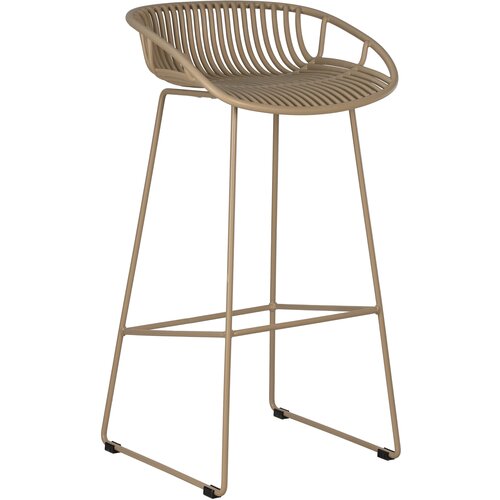Стул барный DOBRIN FRANK, LMZL-PP775A, бежевый