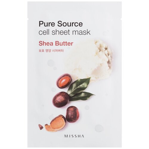MISSHA Pure Source Pocket pack Маска кремовая ночная с маслом ши 10 мл, 1 шт