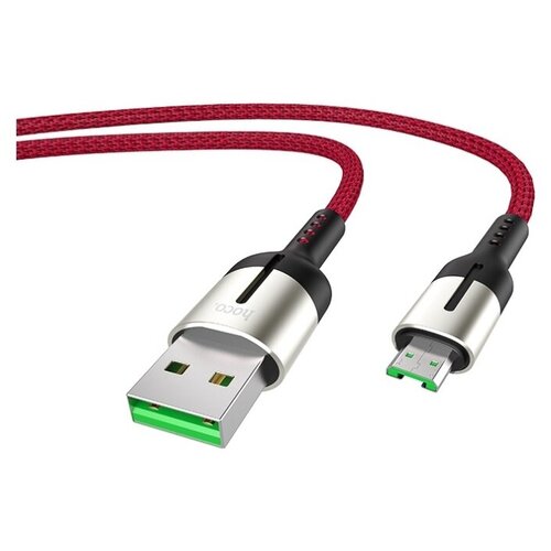 Кабель Hoco U68 Gusto USB - microUSB, 1.2 м, 1 шт., красный
