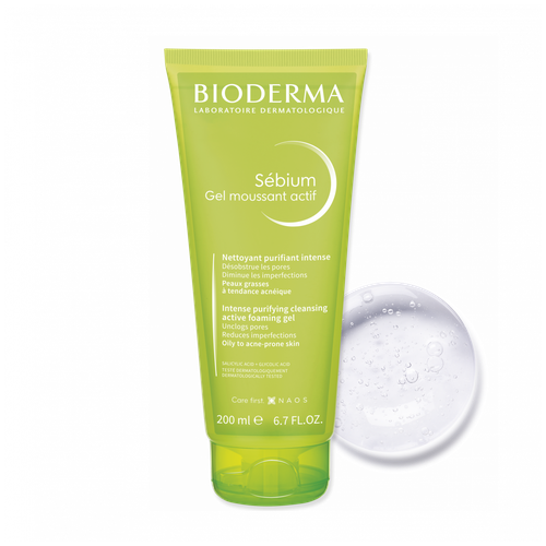 Bioderma Очищающий гель для лица Sebium Gel Moussant Actif Гель 200мл