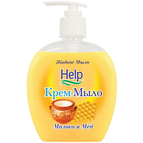 Help Крем-мыло Молоко и мед, 300 мл, 300 г