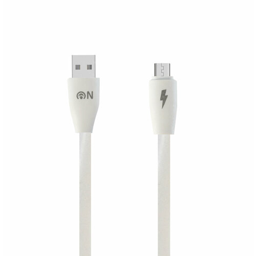 Кабель USB - микро USB FaisON K-115 Spry, 1.0м, 2.1A, цвет: белый