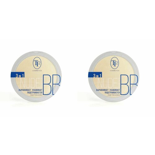 TF Cosmetics Пудра для лица Nude Powder BB 3in1, тон 03 Нежный медовый, 2 шт