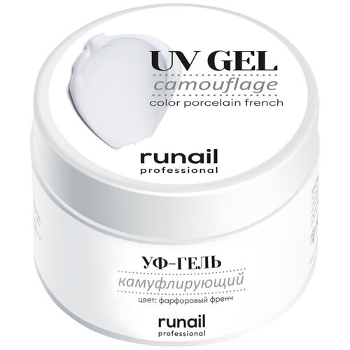 Runail гель UV Gel Camouflage камуфлирующий, 30 мл, Фарфоровый френч