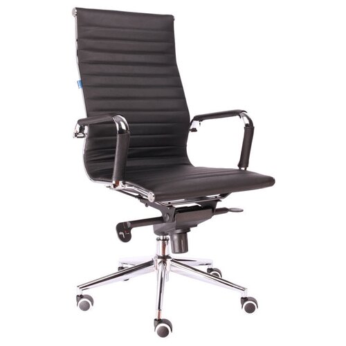 Компьютерное кресло Everprof Rio M офисное, обивка: натуральная кожа, цвет: черный