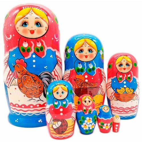 Матрешка Сергиево-посадская 7 мест 18 см