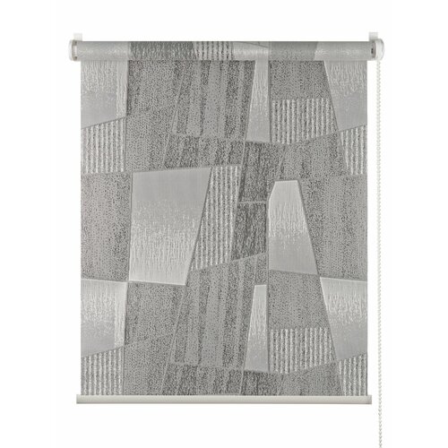 Рулонная штора ПраймДекор, "Дали", серый, 210х170