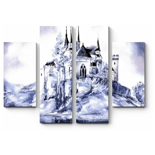 Модульная картина Фантастический сказочный замок130x98