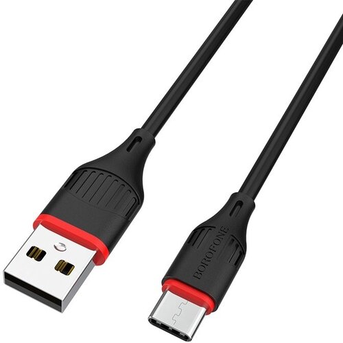 USB кабель BOROFONE BX17 Enjoy Type-C, 1м, PVC (черный)