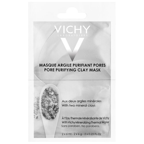 Vichy минеральная очищающая поры маска с глиной, 6 мл