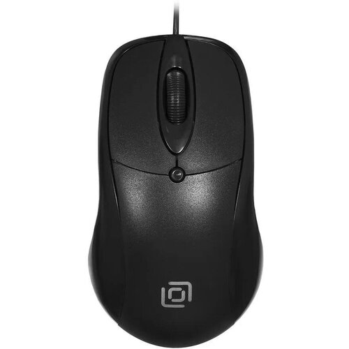 Мышь Oklick, мышь оптическая, мышь проводная, USB, мышь 1000 dpi, мышь черного цвета