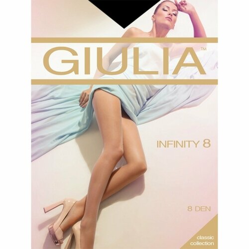 Колготки  Giulia, 8 den, размер 2, бежевый