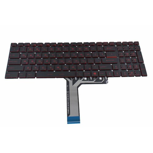 Клавиатура для MSI GL62MVR 7RFX ноутбука с красной подсветкой