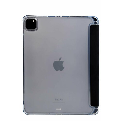 Прозрачный чехол-книжка для iPad Pro 11 с тройным загибом Черный