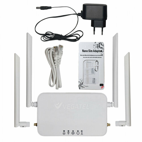 Роутер 4G VEGATEL VR4 Wi-Fi-2,4 (SMA)