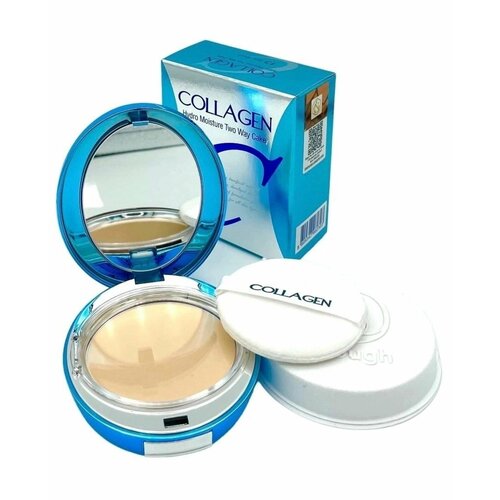 ENOUGH пудра для лица увлажняющая С коллагеном COLLAGEN HYDRO MOISTURE TWO WAY CAKE SPF25 №13