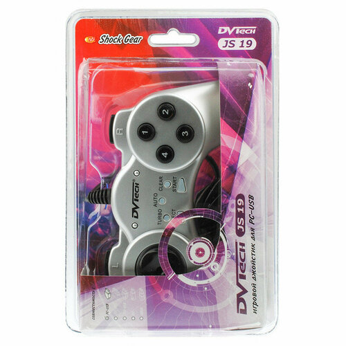 Геймпад DVTech JS19 Shock Gear (Серебристый) для PC