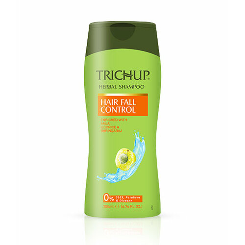Trichup Herbal Shampoo HAIR FALL CONTROL Vasu (Тричуп Травяной шампунь контроль выпадения волос, С экстрактами трав, Васу), 200 мл.