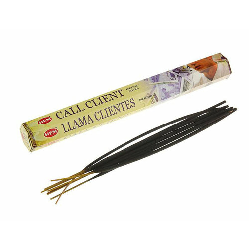 Hem Incense Sticks CALL CLIENT (Благовония, привлекающие клиентов, Хем), уп. 20 палочек.