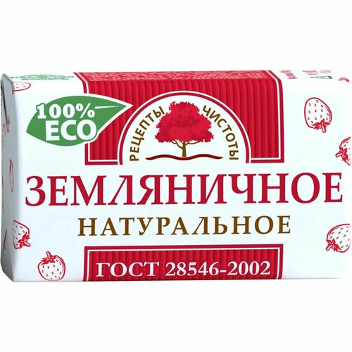 Мыло туалетное Рецепты чистоты Земляничное, 180 г