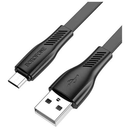 Кабель Borofone BX85 Auspicious USB - Micro-USB, 1 м, 1 шт., черный