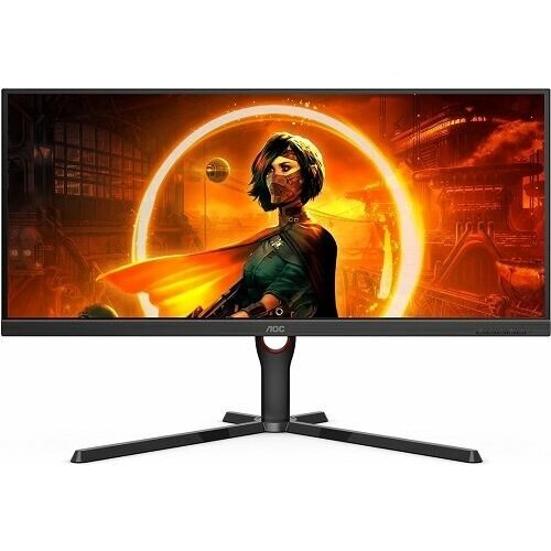 Монитор 34" AOC U34G3XM black (VA, 3440x1440, 144Hz, 1 ms, 178°/178°, 300 cd/m, 80M:1, +2xHDMI 2.0, +DisplayPort 1.4)