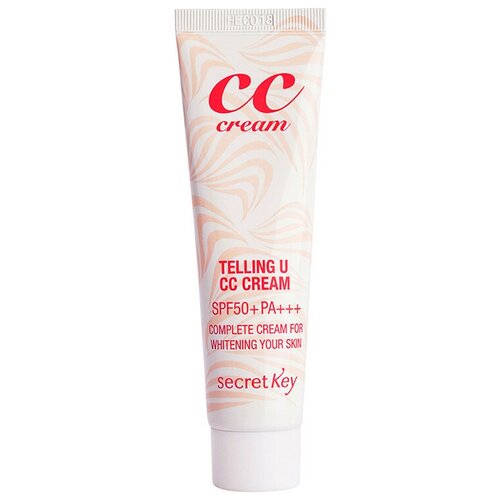 Secret Key CC крем Telling U, SPF 50, 30 мл/43 г, оттенок: бежевый, 1 шт.