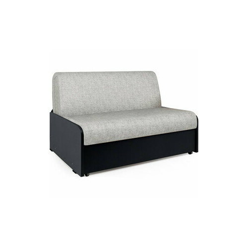 Диван-кровать Шарм-Дизайн Коломбо БП 160 шенилл серый и экокожа черный