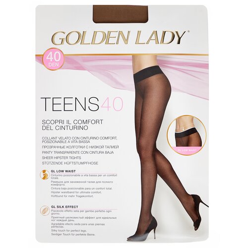 Колготки  Golden Lady Teens, 40 den, размер 3, коричневый