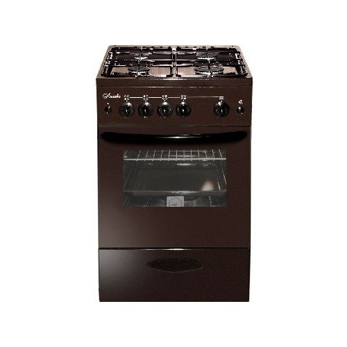Кухонная плита Лысьва ГП 400МC-2у коричневая с крышкой