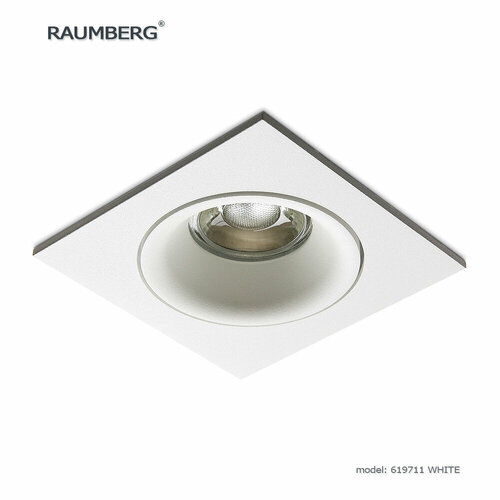 Встраиваемый поворотный светильник RAUMBERG 619711 wh белый под светодиодную лампу GU10
