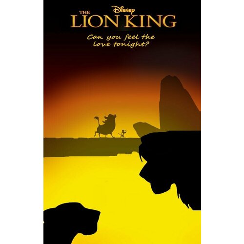 Плакат, постер на холсте Lion king/Король лев/. Размер 60 х 84 см