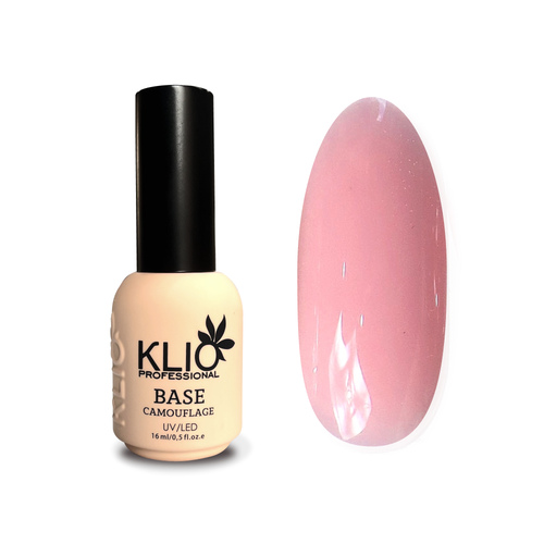 Камуфлирующая база для гель-лака Klio professional Base Camouflage Rose 16 мл