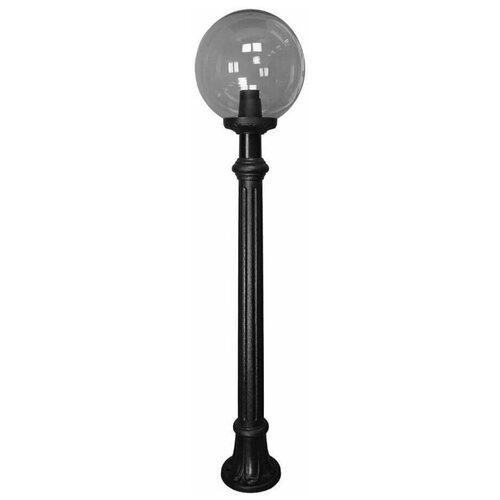 Fumagalli Уличный светильник Aloe R/Globe G300 G30.163.000.AZE27, E27, 60 Вт, цвет арматуры: черный, цвет плафона серый