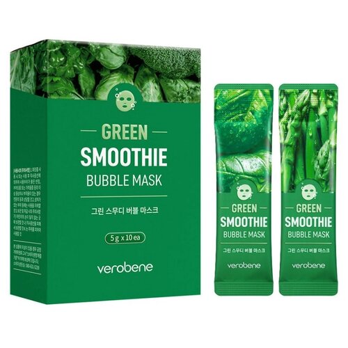 Verobene Маска Green Smoothie Bubble Mask, 5 г, 50 мл