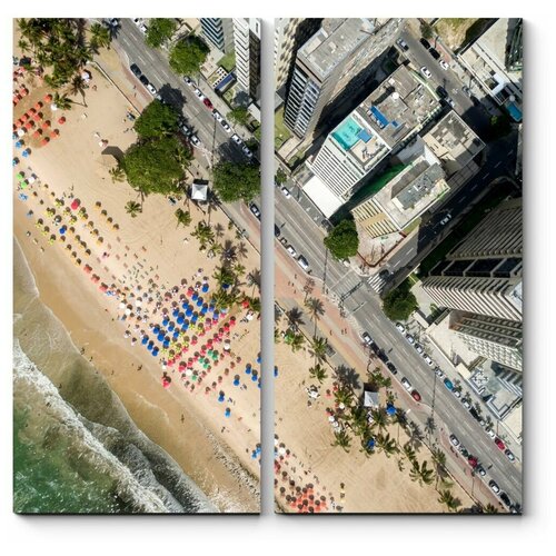 Модульная картина Бразильский пляж90x90