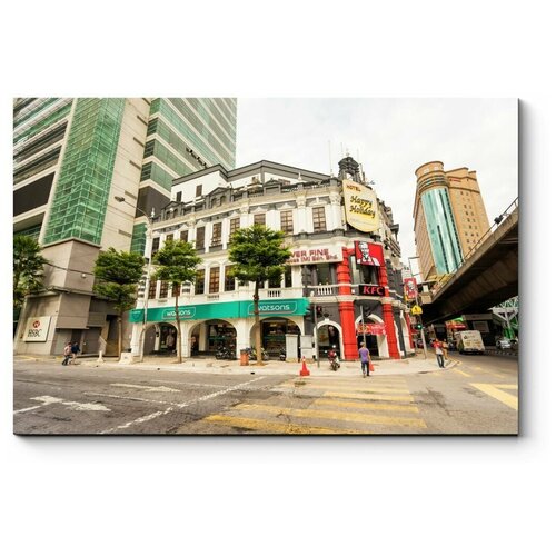 Модульная картина На улицах Куала-Лумпур90x60