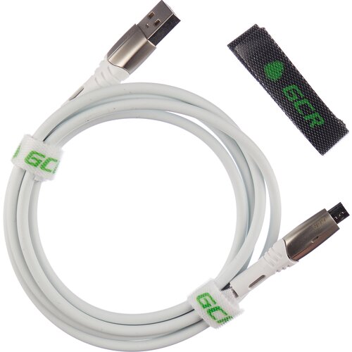 Кабель GCR USB - microUSB (GCR-UA31), 1.2 м, белый