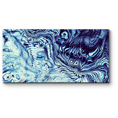 Модульная картина Волны и блики 170x85