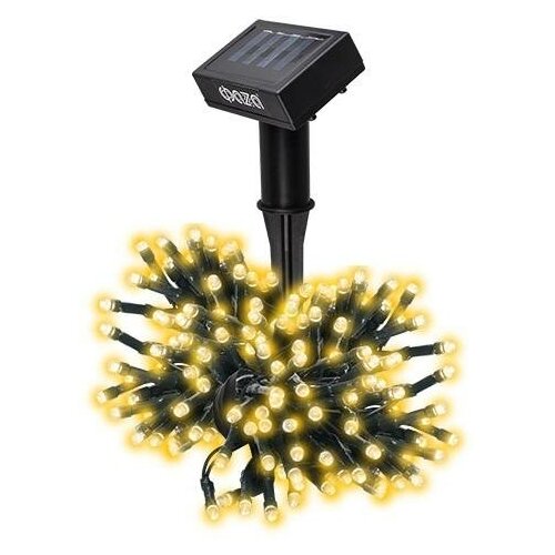 Светильник светодиодный SLR-G01-100Y садовый; гирлянда 100 бел. LED на солнечн. батарее | код.5027312 | ФАZА (7шт. в упак.)