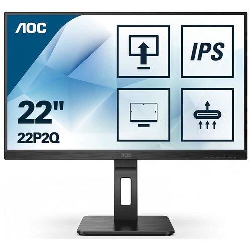 21" Монитор AOC 22P2Q, 1920x1080, 75 Гц, IPS, черный